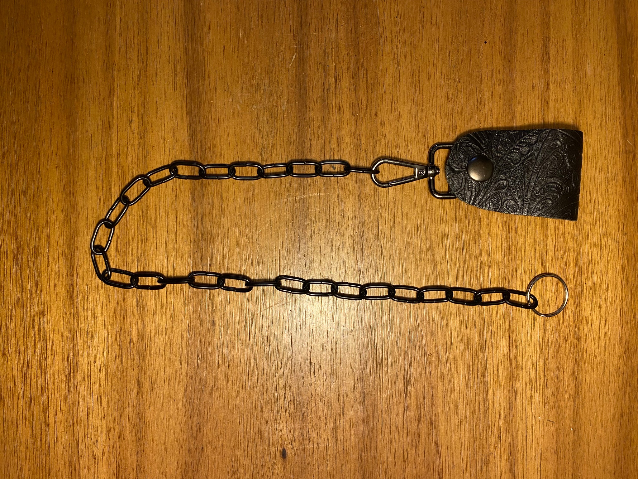 Wallet chain black with belt loop - The Hardway Store